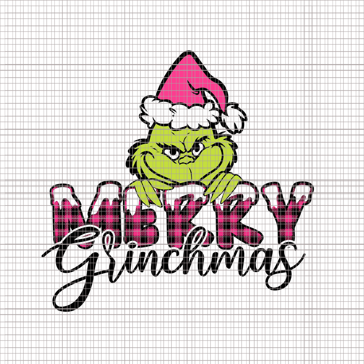 Merry Grinchmas Png, Pink Grinch Png, Pink Christmas Png, Pink Grinchm – buydesigntshirt