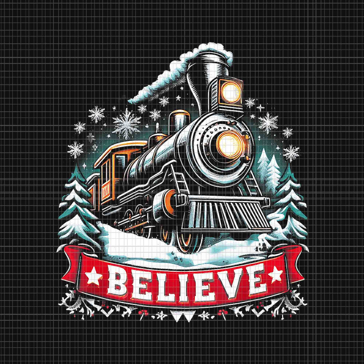 All Aboard Polar Express North Pole Xmas Santa Png, Aboard Polar Chris ...