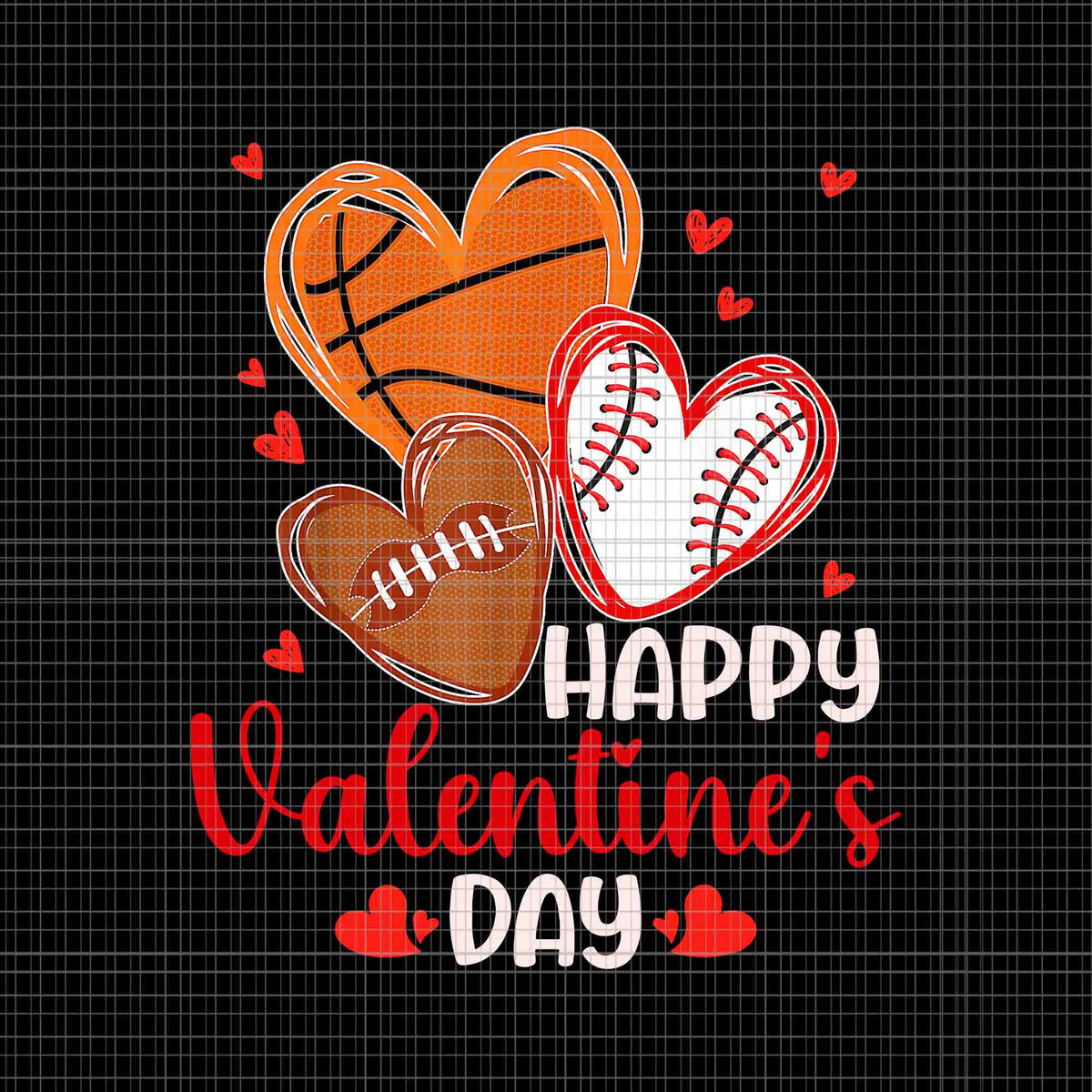 Happy Valentines Day Basketball Png, Baseball Football Valentine Png ...