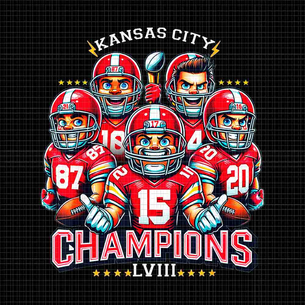Kansas City Super Bowl Champions 2024 Png, Chiefs Champions LVIII Png ...