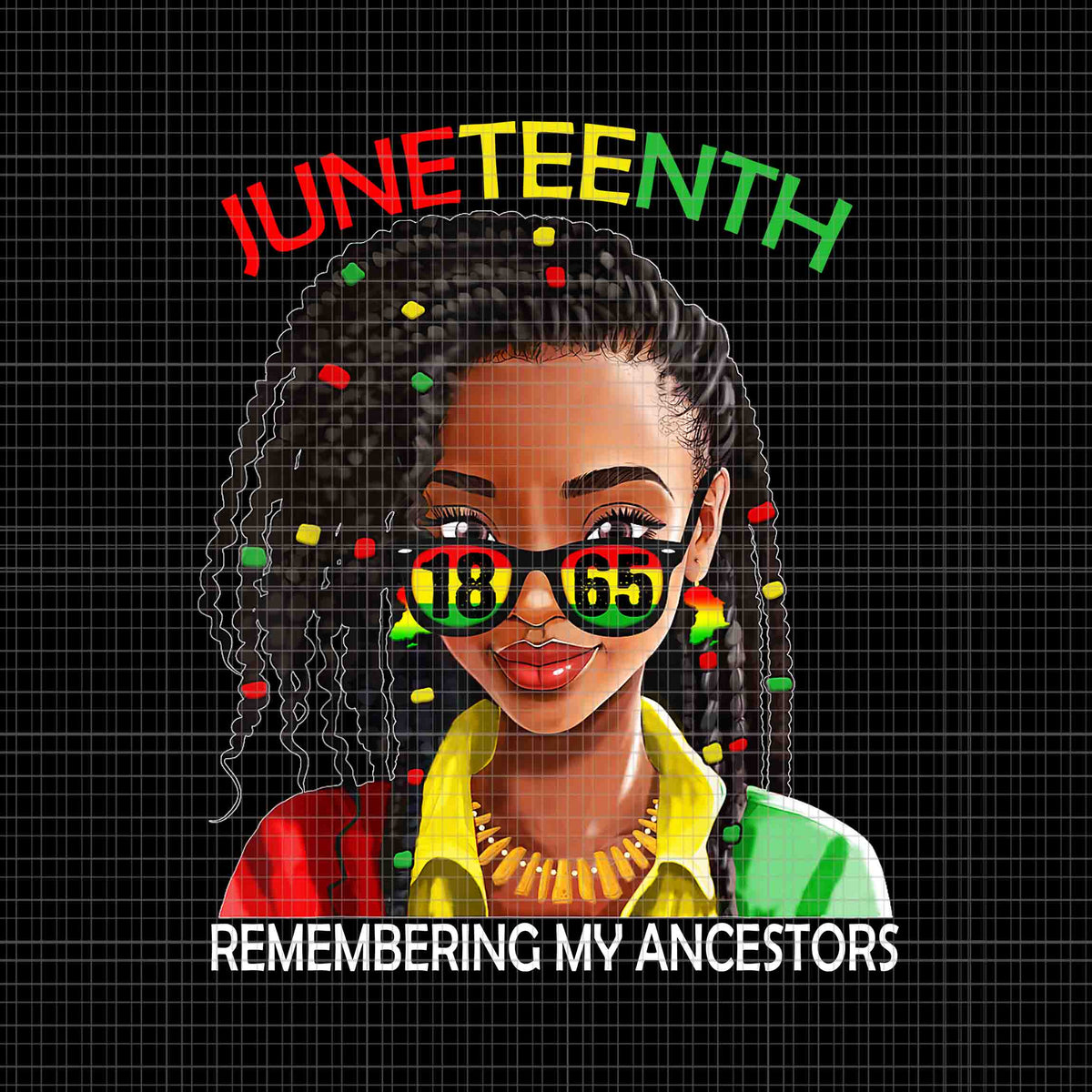 Juneteenth Loc'd Hair Remebering My Ancestors Png, Juneteenth Women Pn ...