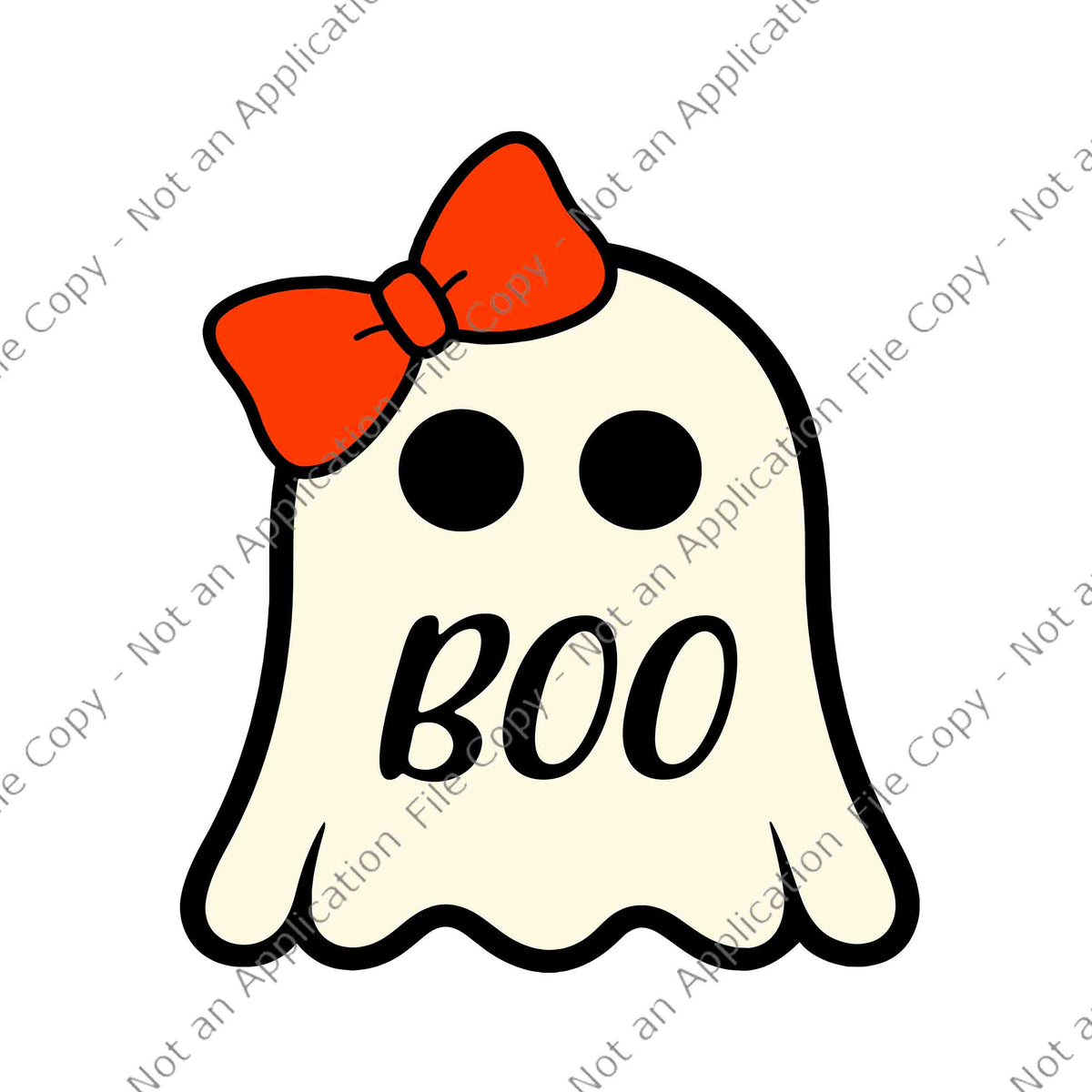 Ghost With Bow Svg, Boo Halloween Svg, Boo Ghost Svg, Boo Bow SVg, Gho ...