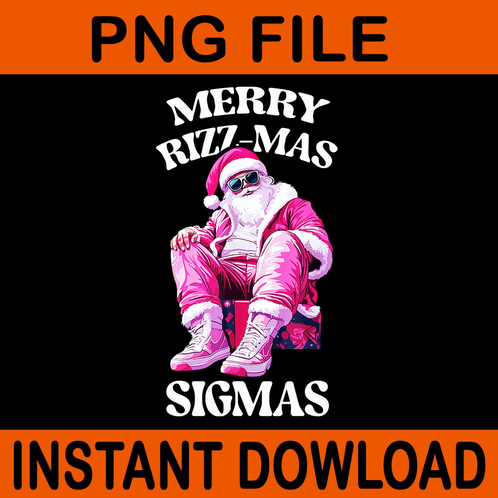 Merry Rizz-Mas Sigmas Santa Rizzler PNG, Santa Rizzmas PNG ...