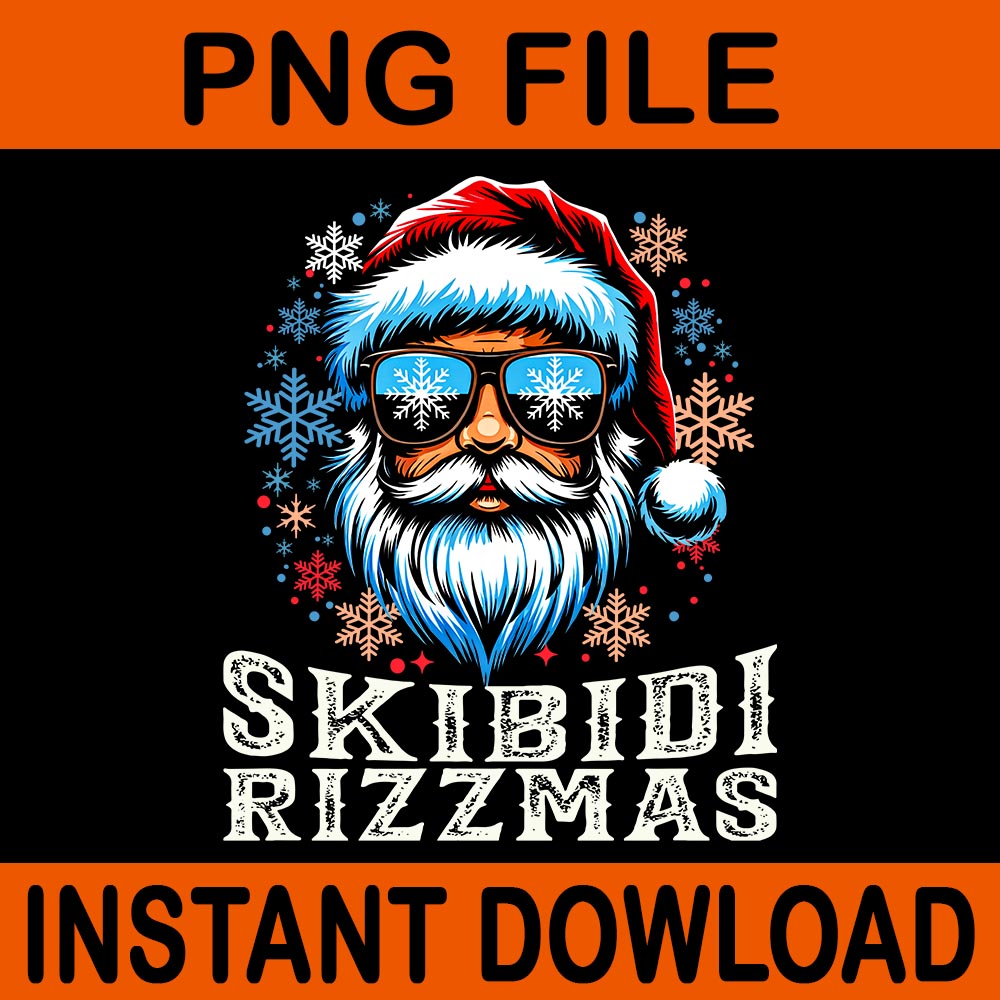 Skibidi Rizzmas Christmas Santa PNG, Rizzmas Santa Claus PNG ...