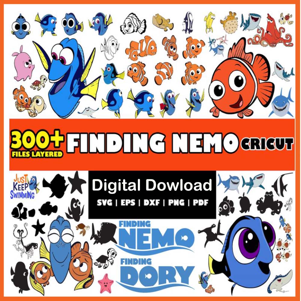 Finding Nemo Bundle Svg, Mega Bundle Svg, – buydesigntshirt