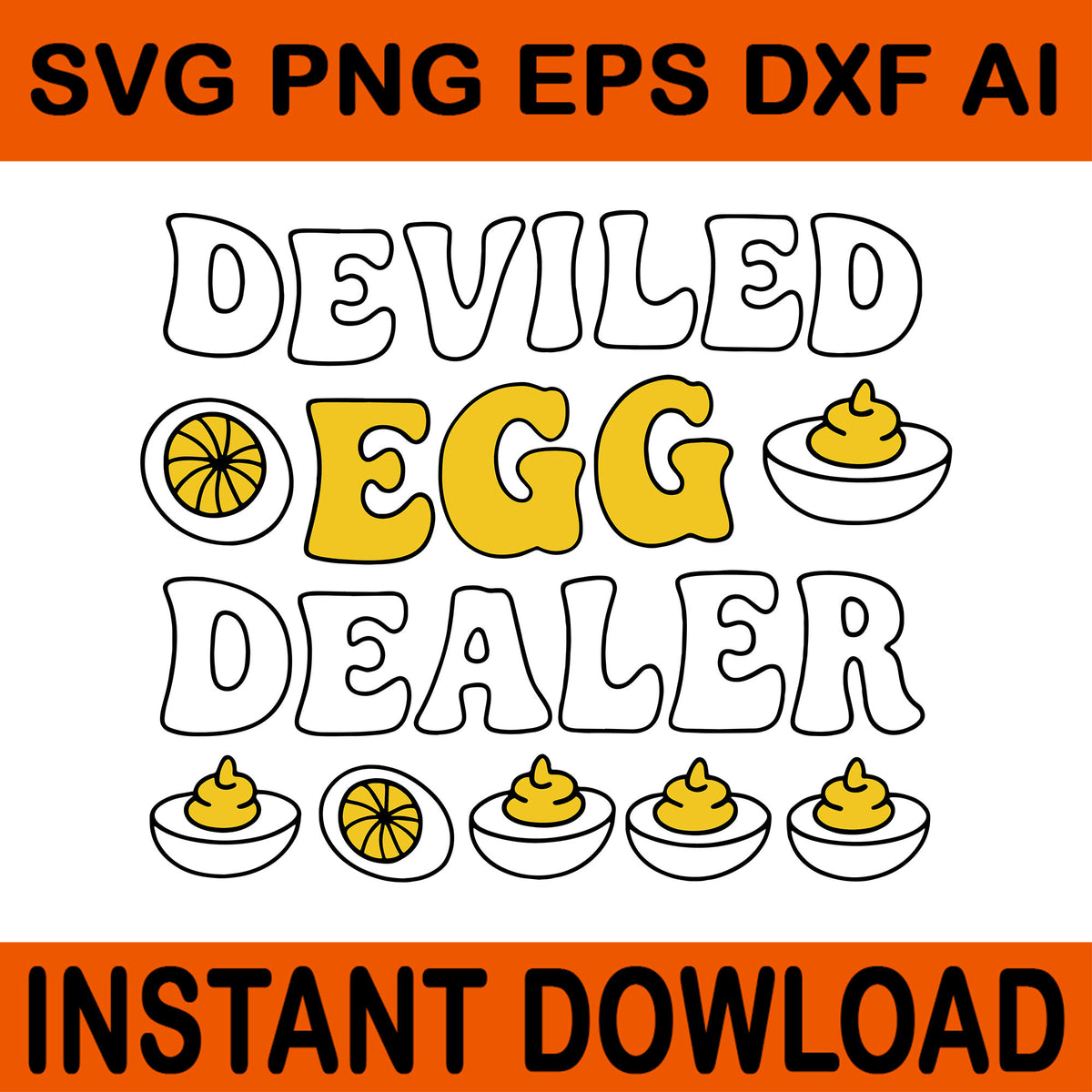 Deviled Egg Dealer Thanksgiving SVG, Deviled Egg SVG, Deviled Egg Deal ...