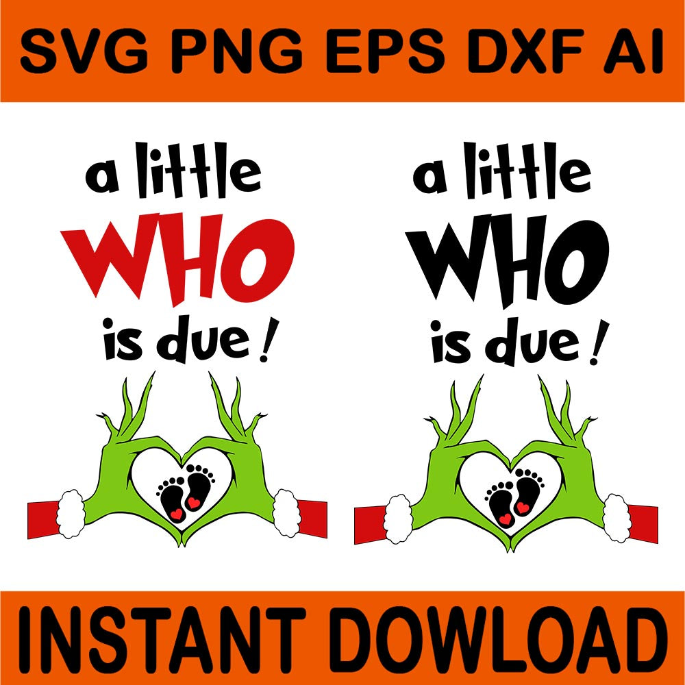 A Little Who Is Due SVG, Pregnancy Announcement SVG, The Man Behind Th ...