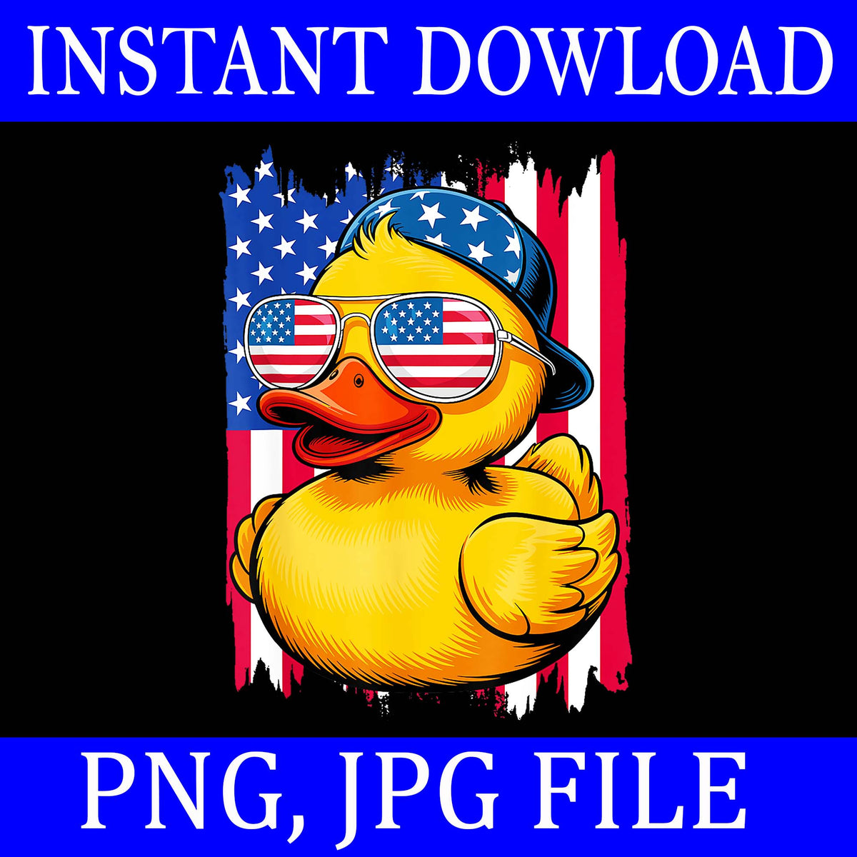 4th Of July Rubber Duck Patriotic PNG, Duck Fourth Of July PNG ...