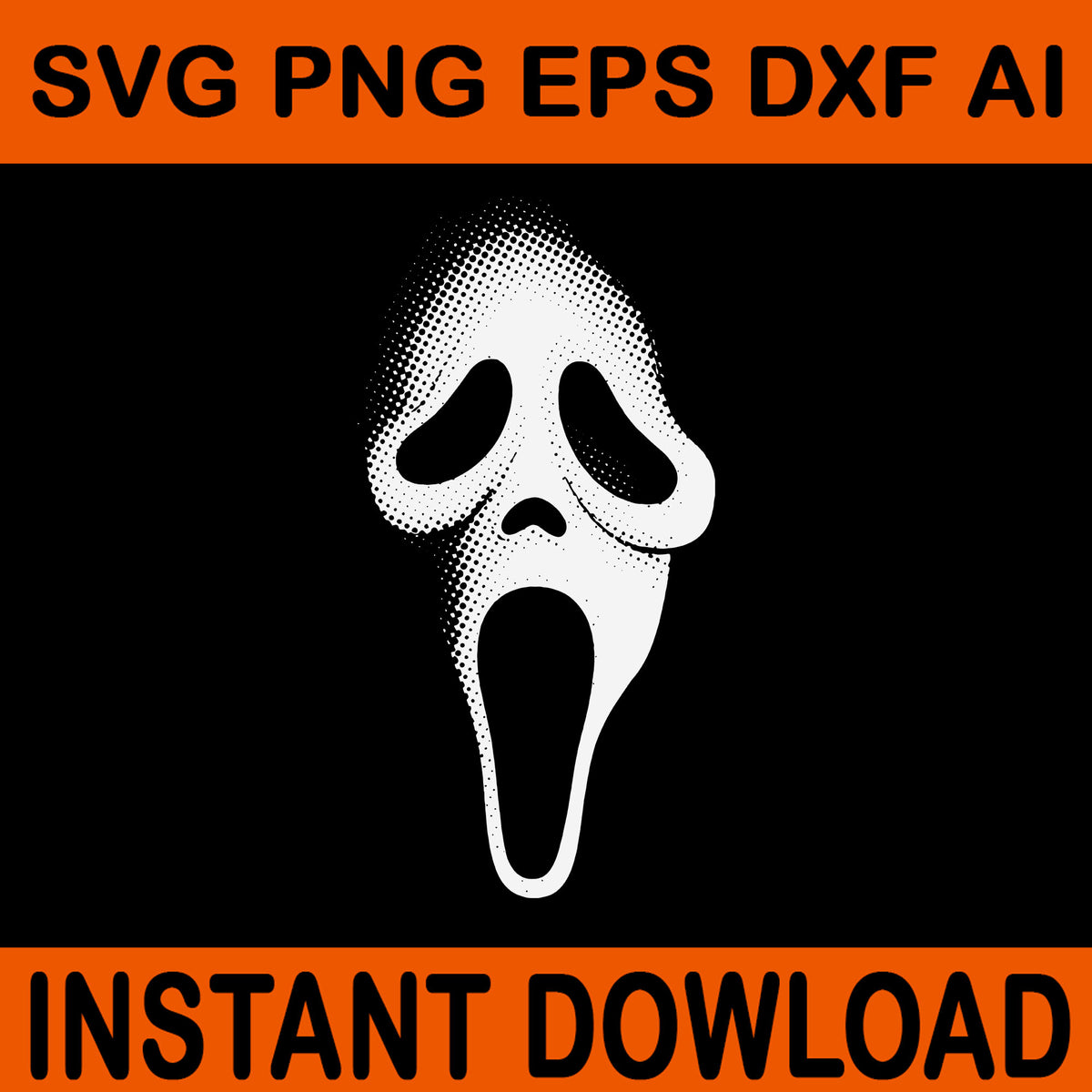 Ghost Face SVG, Ghost Face Halloween SVG – buydesigntshirt