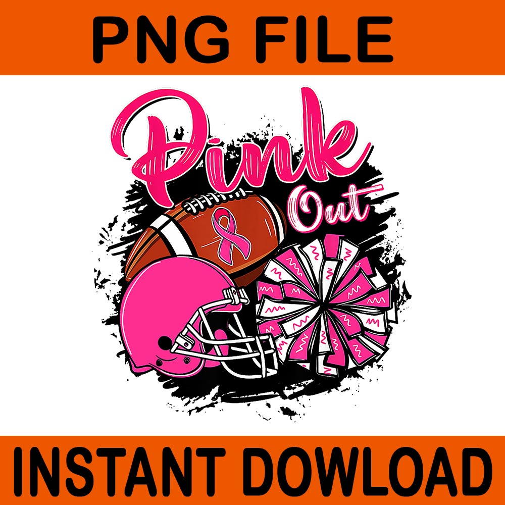 Pink Out Football Team Breast Cancer Awareness PNG – buydesigntshirt