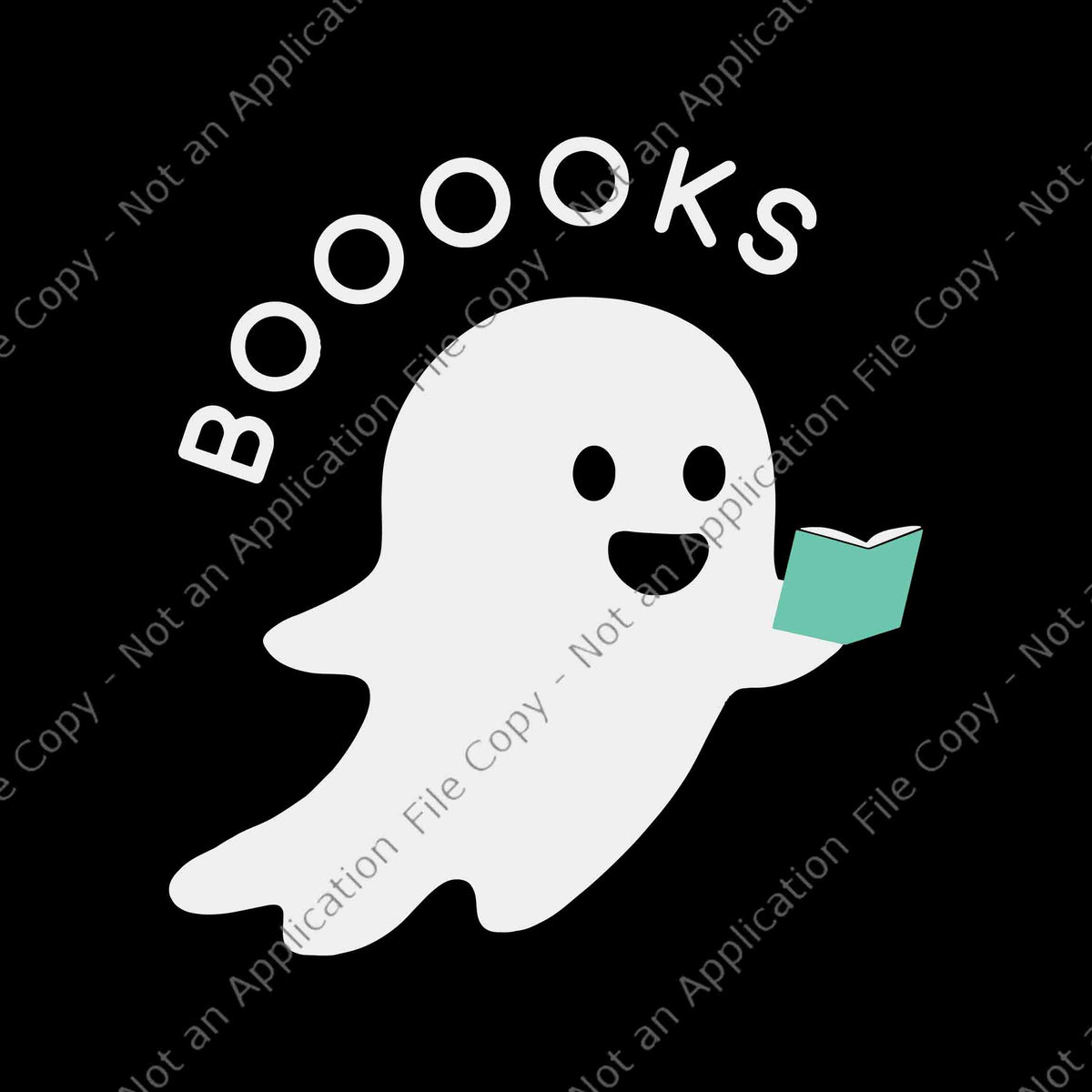 Halloween Booooks Svg, Ghost Reading Svg, Boo Read Books Library Svg ...