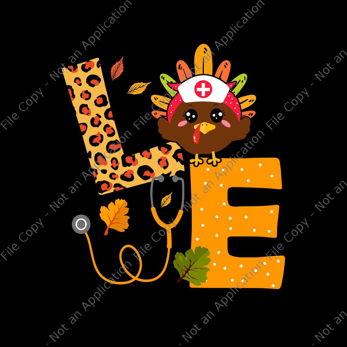 Love Turkey Stethoscope Svg, Nurse Life Thanksgiving Svg, Love Thanksg ...